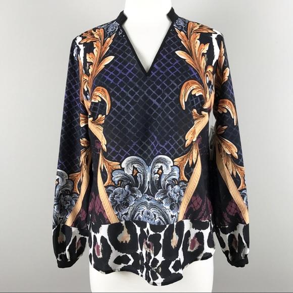 ECI | Tops | New Eci New York Mixedprint Leopard Blouse 69 | Poshmark